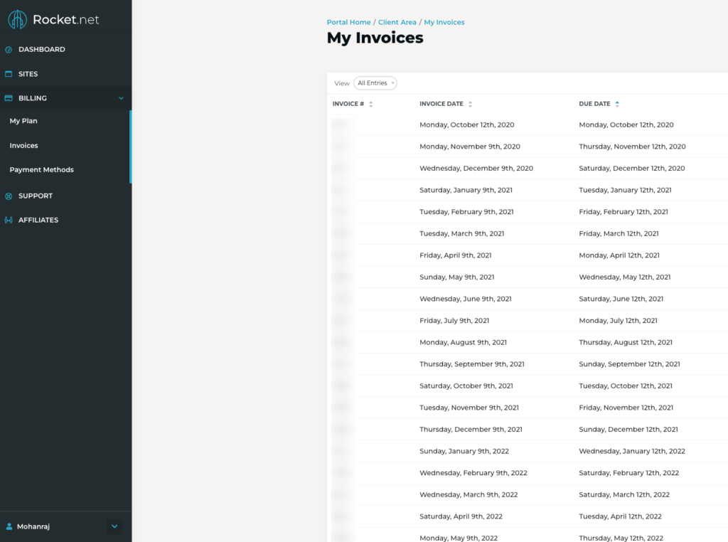 Hostingstep Invoices - Hostingstep